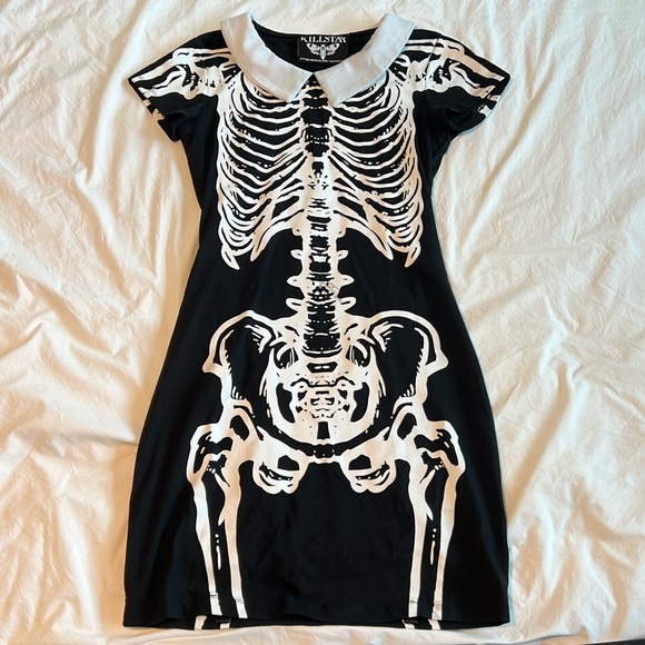 Killstar | Dresses | Killstar Skeleton Morgue Mistress Dress Medium ...